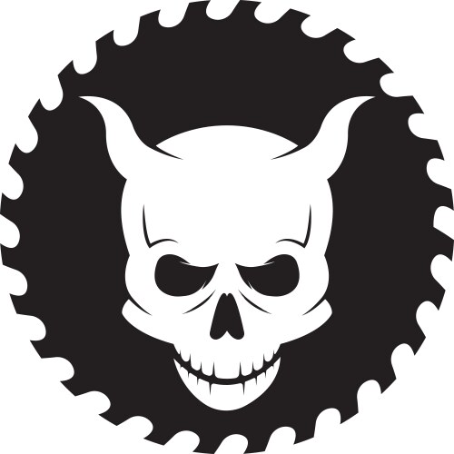 Skull devil logo Royalty Free Vector Image - VectorStock