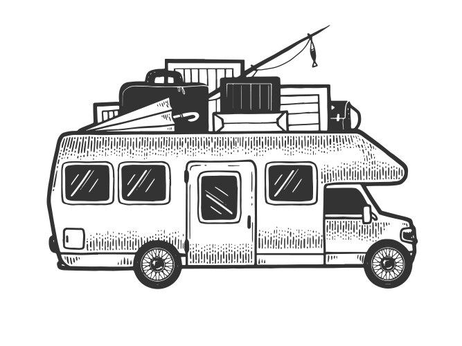 Line Drawing Camper Vector Images (over 740)