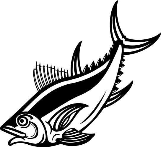 Tarpon - american fishes logo fish Royalty Free Vector Image
