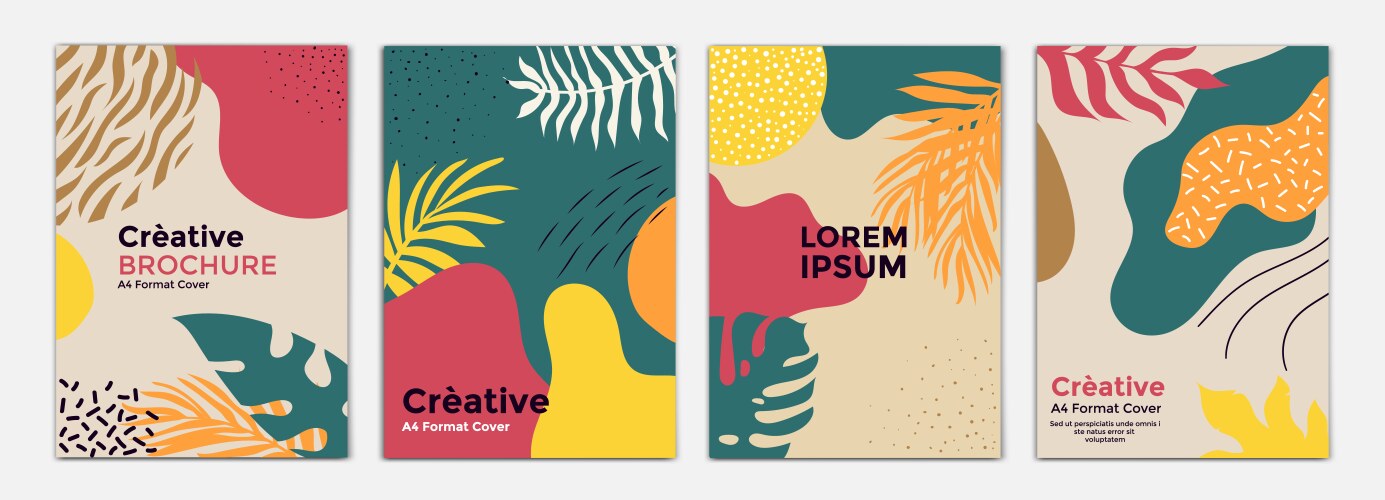 Minimalistic summer poster design template Vector Image