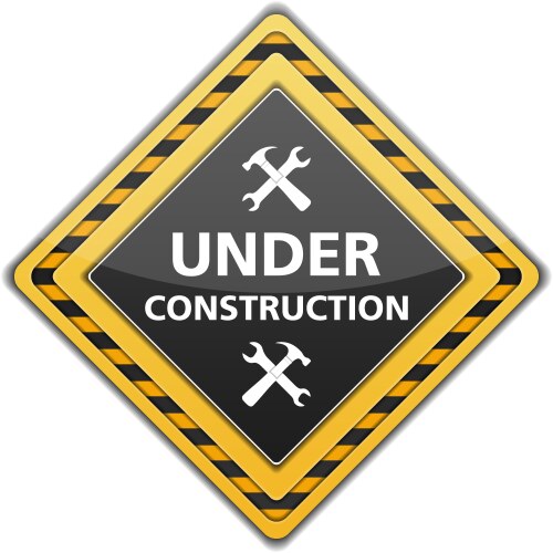 Icon of under construction Royalty Free Vector Image
