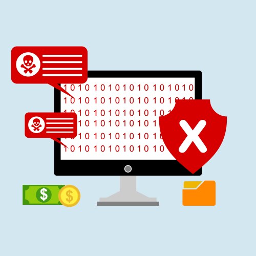 Hacker activity color icon cyber security concept Vector Image