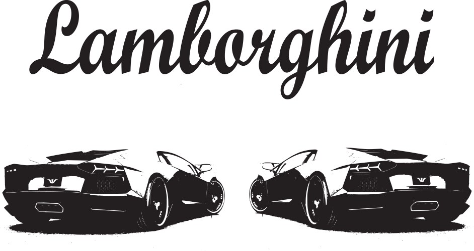 Lamborghini Aventador Royalty Free Vector Image