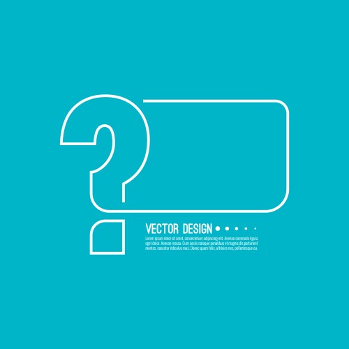 Question mark icon Royalty Free Vector Image - VectorStock