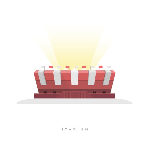 Football Stadium Front View Royalty Free Vector Image