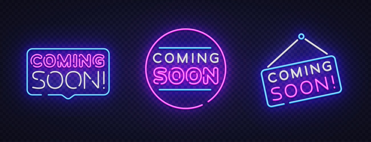 Neon Sign Soon Vector Images (over 310)