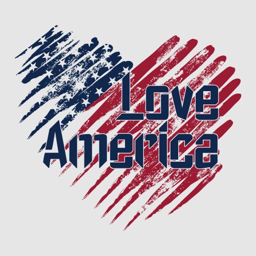 America love Royalty Free Vector Image - VectorStock