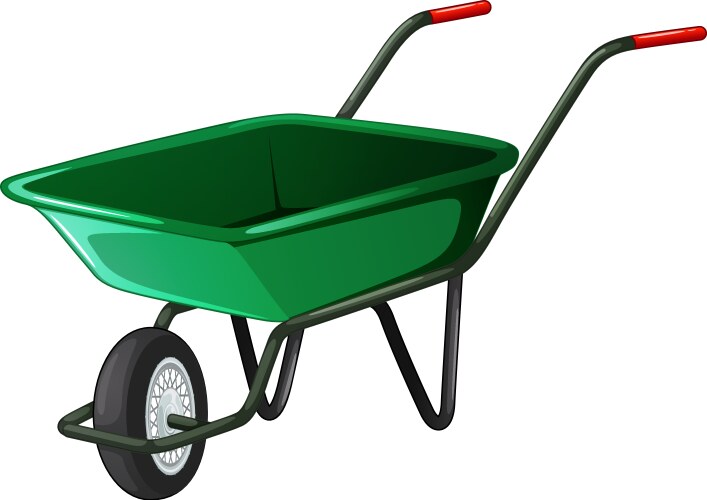 Wheel barrow Royalty Free Vector Image - VectorStock