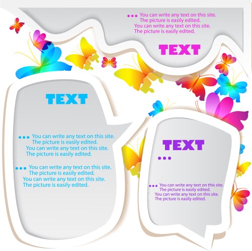 Butterfly Bubble Speech Vector Images (over 440)