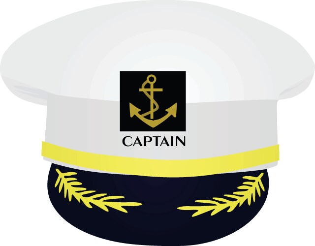 Captain peaked cap Royalty Free Vector Image - VectorStock