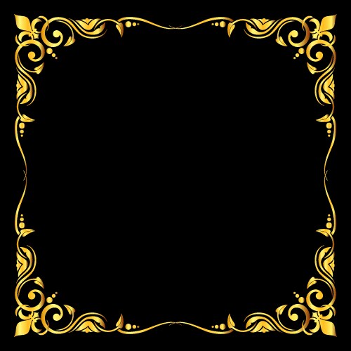 Royal golden frame Royalty Free Vector Image - VectorStock