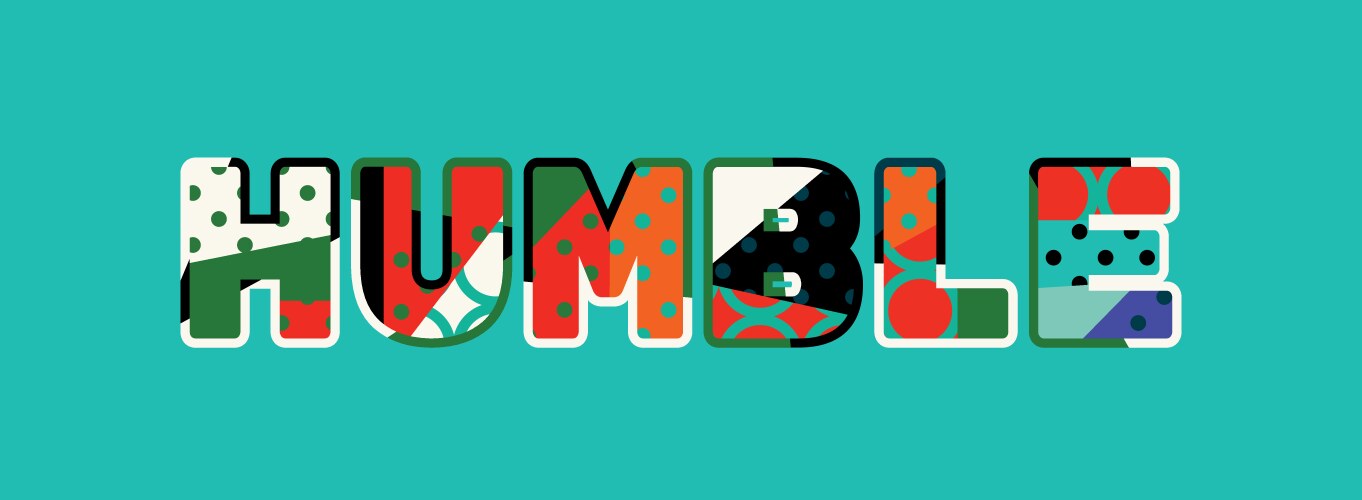 Work hard stay humble lettering typography Vector Image