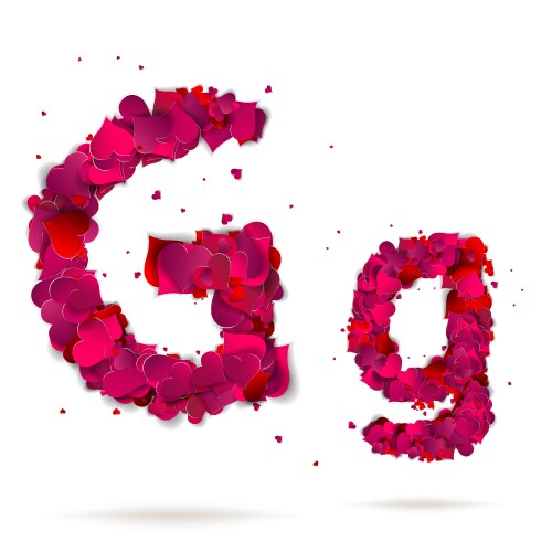 Letter Alphabet Heart Shaped Vector Images (over 3,000)