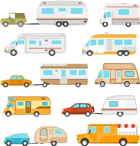 Icons of Recreational Vehicle Vector Images (over 15,000)