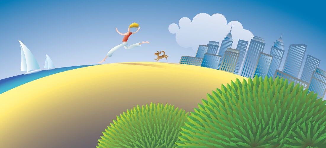 Cross section of damaged and healthy hair Vector Image