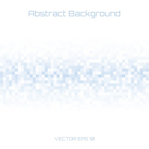 Blue pixel square tiled mosaic background Vector Image