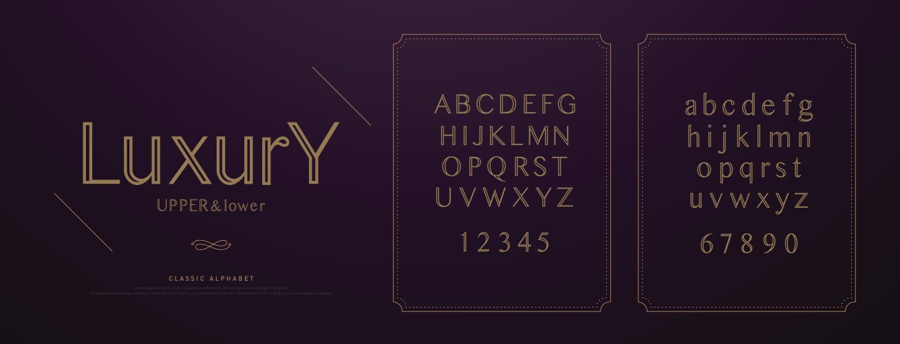 Custom made alphabet letters set Royalty Free Vector Image