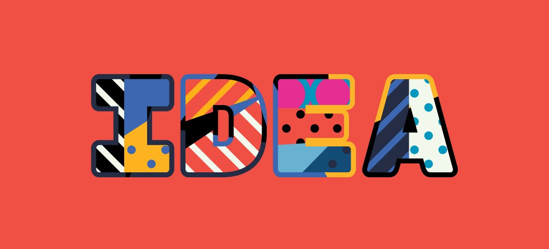 Think concept word art Royalty Free Vector Image