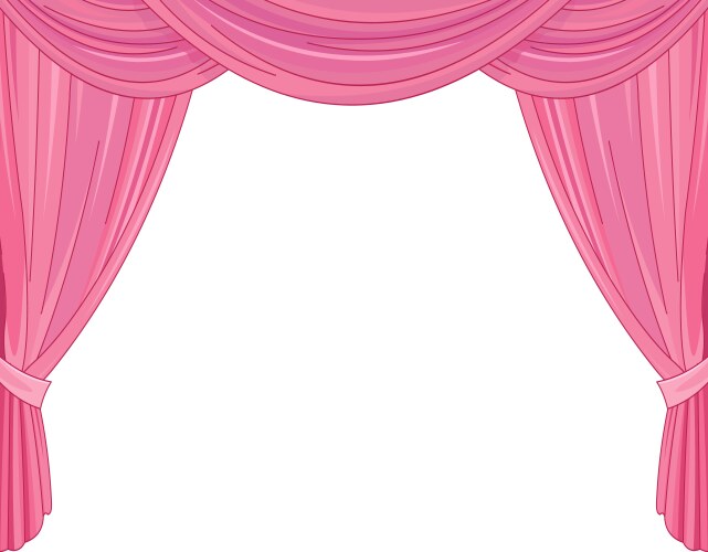 Pink Curtains Vector Images (over 3,800)