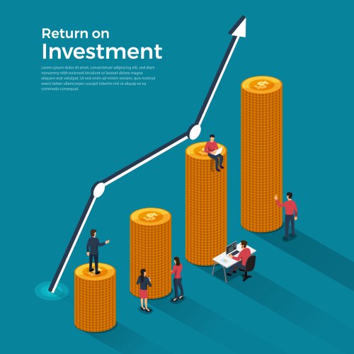 High risk return investment profile analysis Vector Image