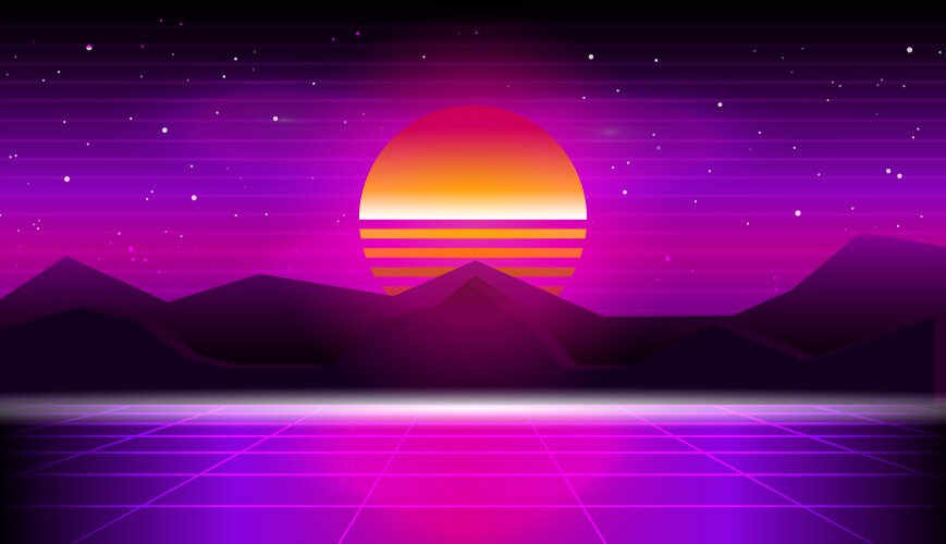 Synthwave vaporwave retrowave glitch arrows Vector Image