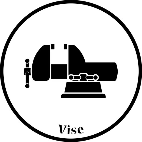 Icon of vise Royalty Free Vector Image - VectorStock