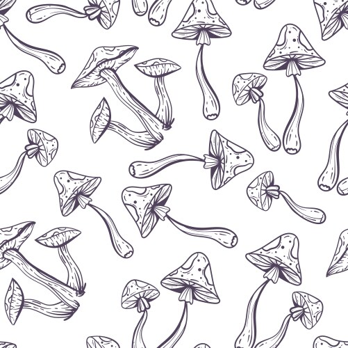 Mushroom Line Art Vector Images (over 9,200)