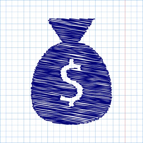 Scribble icon with pen effect – Royalty-Free Vector | VectorStock