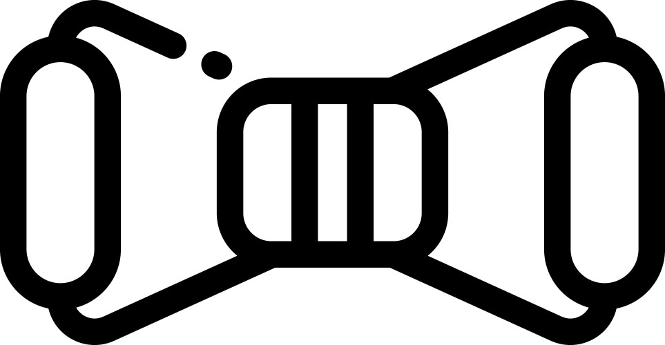 Bowtie icon thin linear style design isolated Vector Image