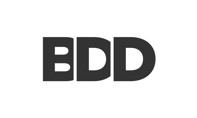 Kfd logo design template with strong and modern Vector Image