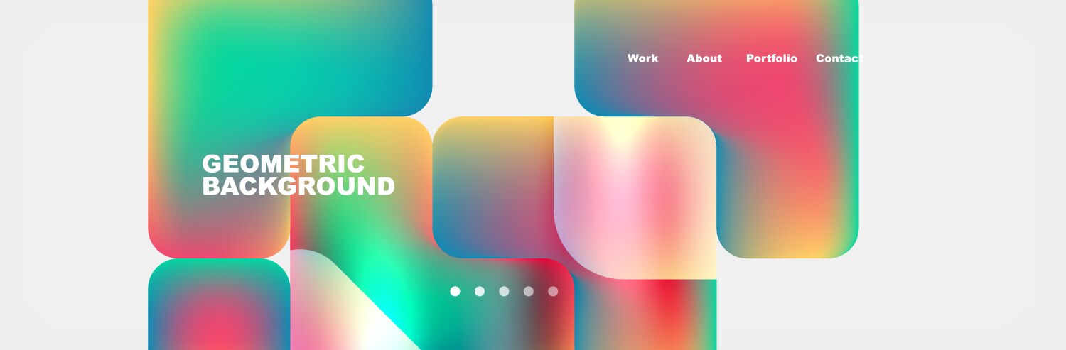 Colorful collage of squares in various tints Vector Image