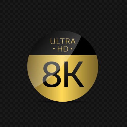 4k ultra hd symbol Royalty Free Vector Image - VectorStock