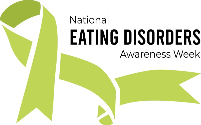 Banners for eating disorder Royalty Free Vector Image