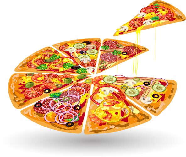 Pizza Burger Vector Images (over 20,000)