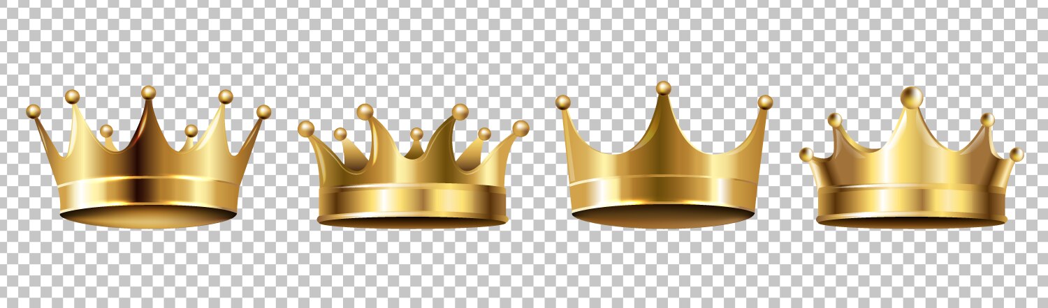Golden crown Royalty Free Vector Image - VectorStock