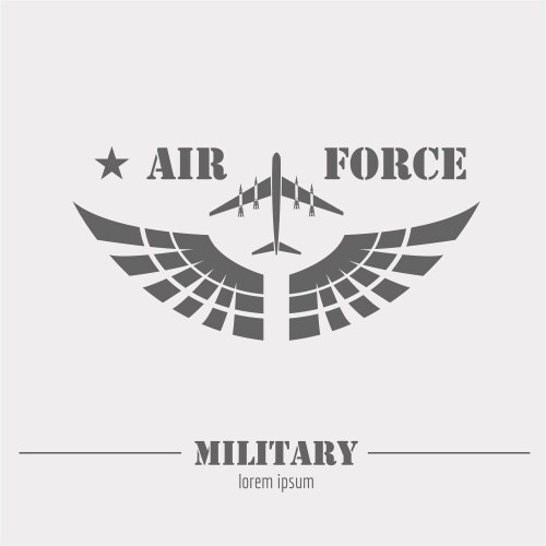 Air force logo Vector Images & Graphics for Commercial Use | VectorStock