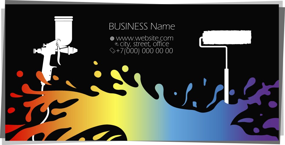 Painters Business Cards Vector Images (over 580)