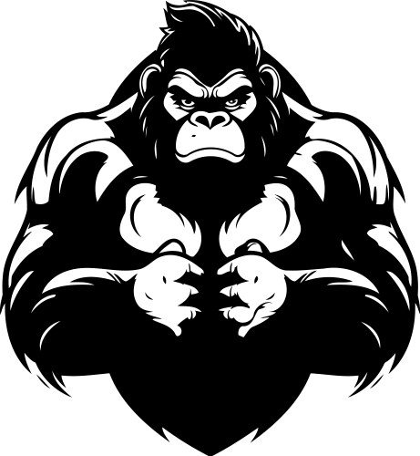Gorilla - isolated on white background Royalty Free Vector