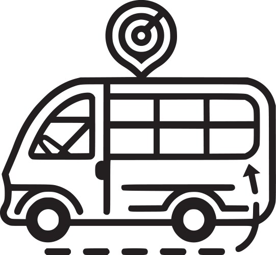 Bus navigation Royalty Free Vector Image - VectorStock