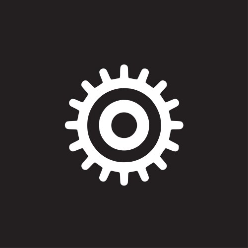 Watch gear logo template sign symbol icon Vector Image