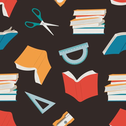 Children school horizontal Royalty Free Vector Image
