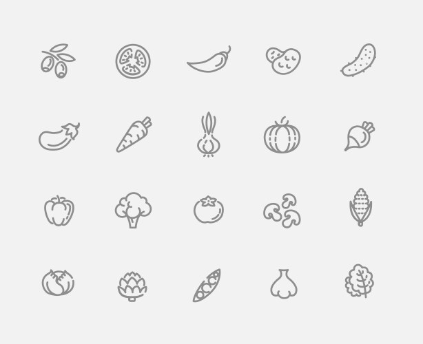 Vegetables Outline Vector Images (over 91,000)