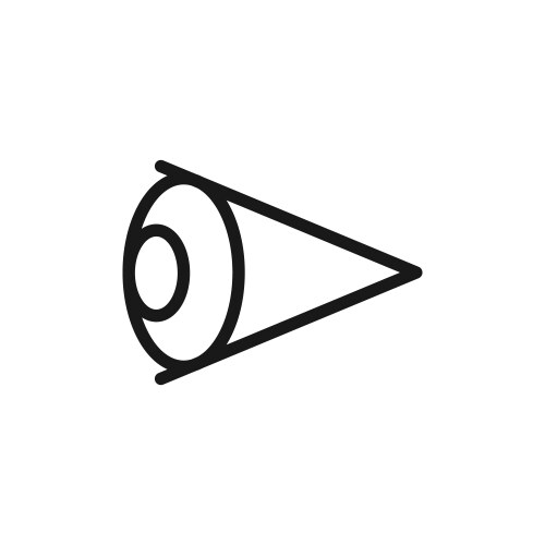 Eye side icon Royalty Free Vector Image - VectorStock