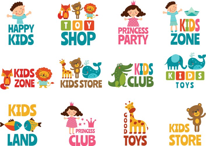 Kids Cartoon Logo Vector Images (over 63,000)