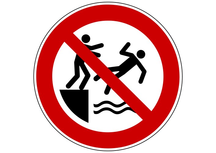 No water waves sign icon flood symbol Royalty Free Vector