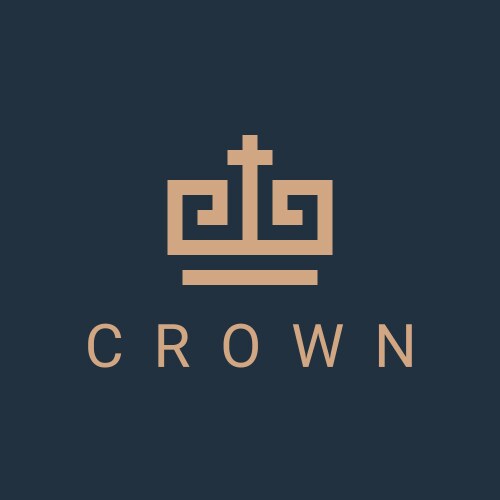 Crown logo icon Royalty Free Vector Image - VectorStock