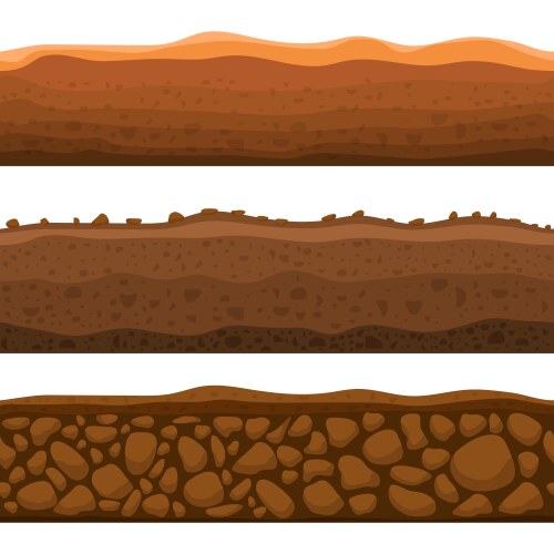 Ground cutaway Royalty Free Vector Image - VectorStock