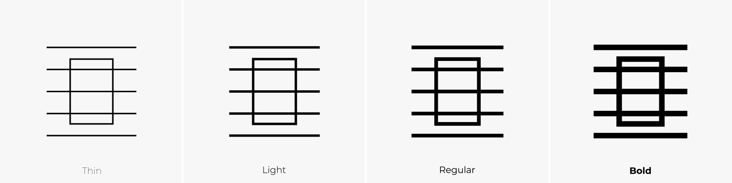 Blog icon thin light regular and bold style Vector Image