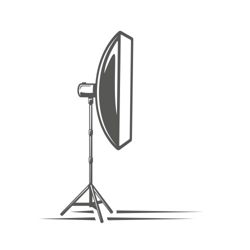 Photo studio element isolated on white background Vector Image
