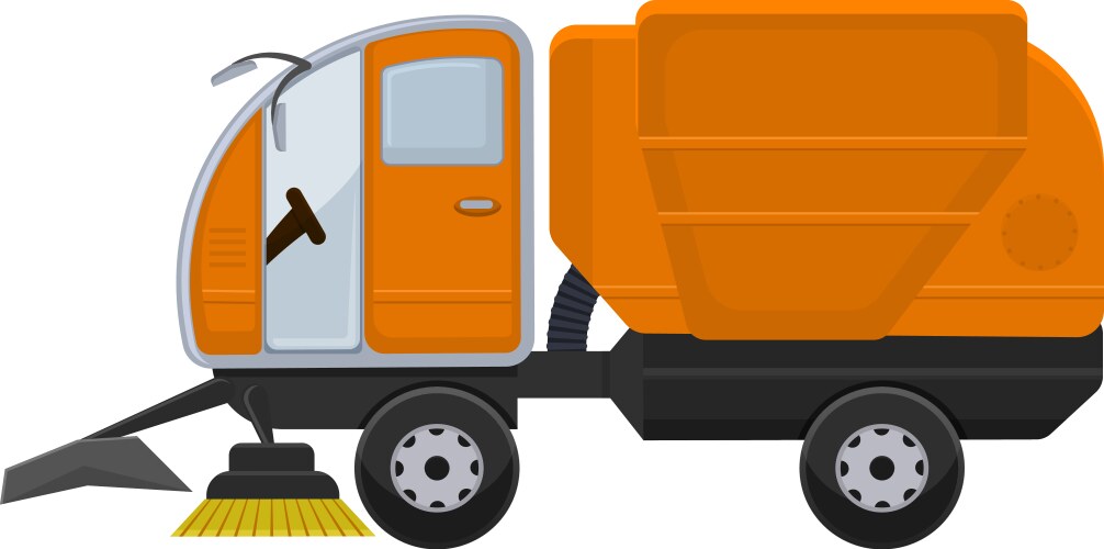 Road compactor icon cartoon construction machine Vector Image